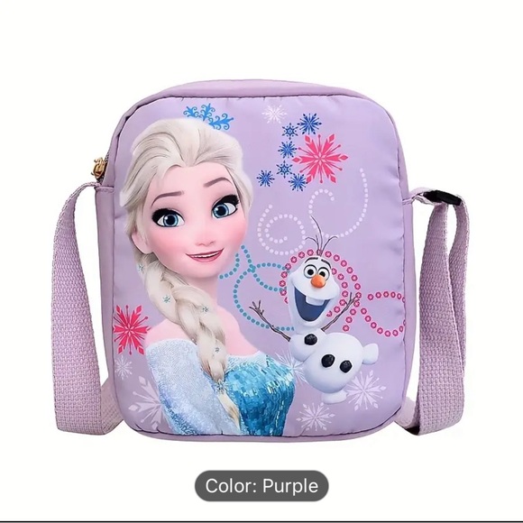 Disney | Accessories | Frozen Elsa Crossbody Bag In Purple | Poshmark